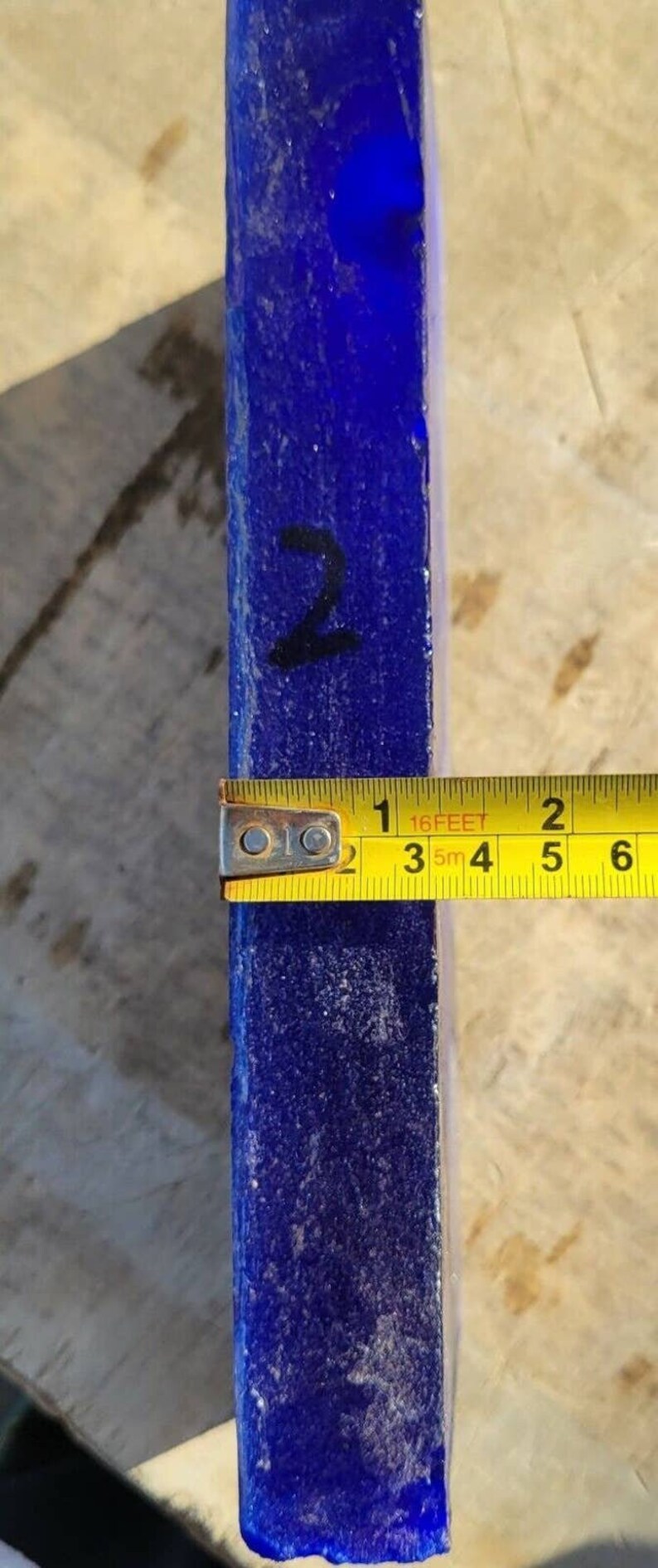 Fiber Optic Glass COBALT BLUE Color Rough Block for Flint - Etsy