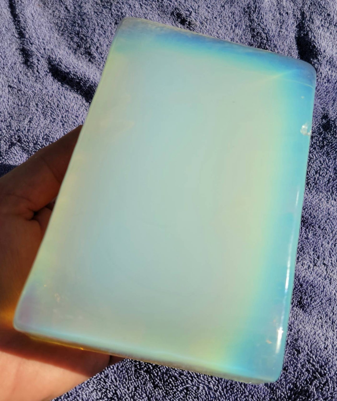 Opalite Opal Glass Tile CHIPPED Block Flintknapping Lapidary Cabochon ...