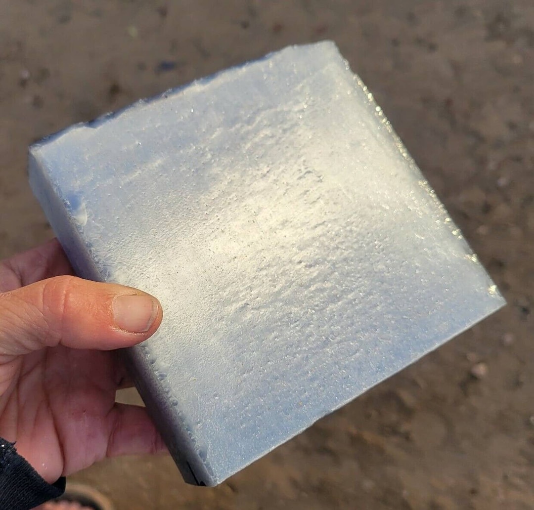 SILVER Fiber Optic Glass Rough Slab Cabochon Flint Knapping Arrowhead 2 ...