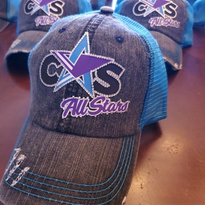 Cheer Mom Hat, Custom Bling Cheer Hats Your Teams Name or Logo - Etsy