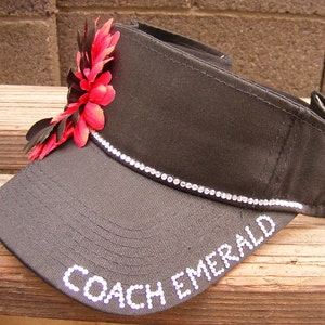 Cheer Coach Hat, Cheer Coach Gift, Cheer Mom Sun Visor, Cheer Hats Done ...