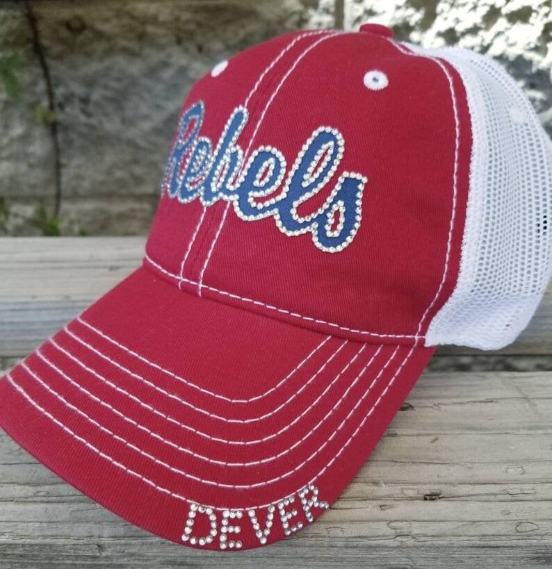 Cheer Mom Hat Rebels Cheer Hat Cheer Team Hats Baseball Mom | Etsy