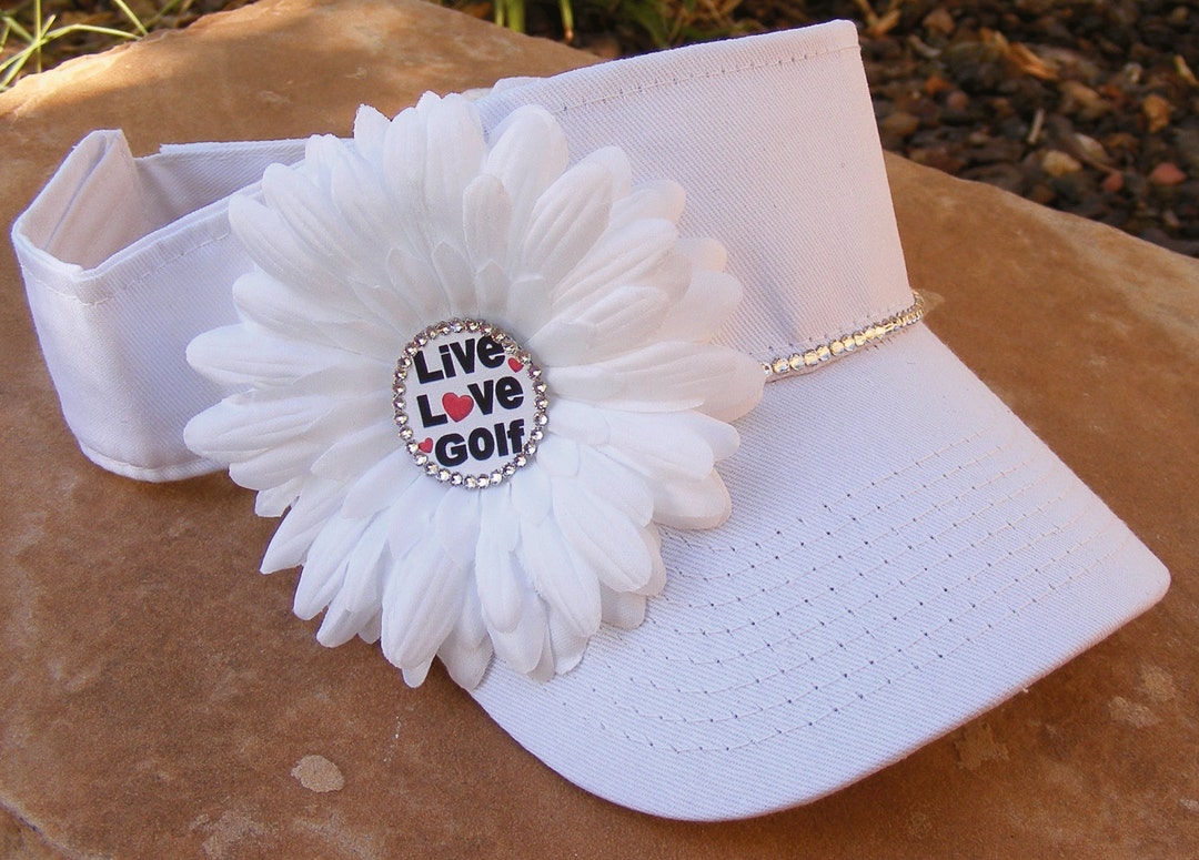 Womens Golf Sun Visors and Golf Hats All Done With Swarovski Crystals ...
