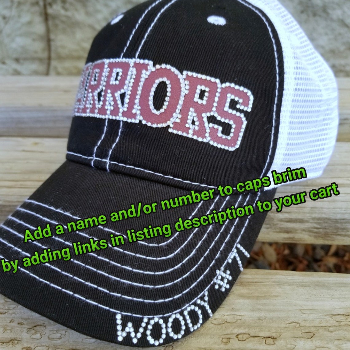 Bling Letter Hats/Custom Logo Hats/Varsity Letter Hats/School | Etsy