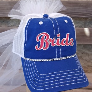 Baseball Bride Hat, Bride Baseball Cap and Veil for Baseball Bride ...