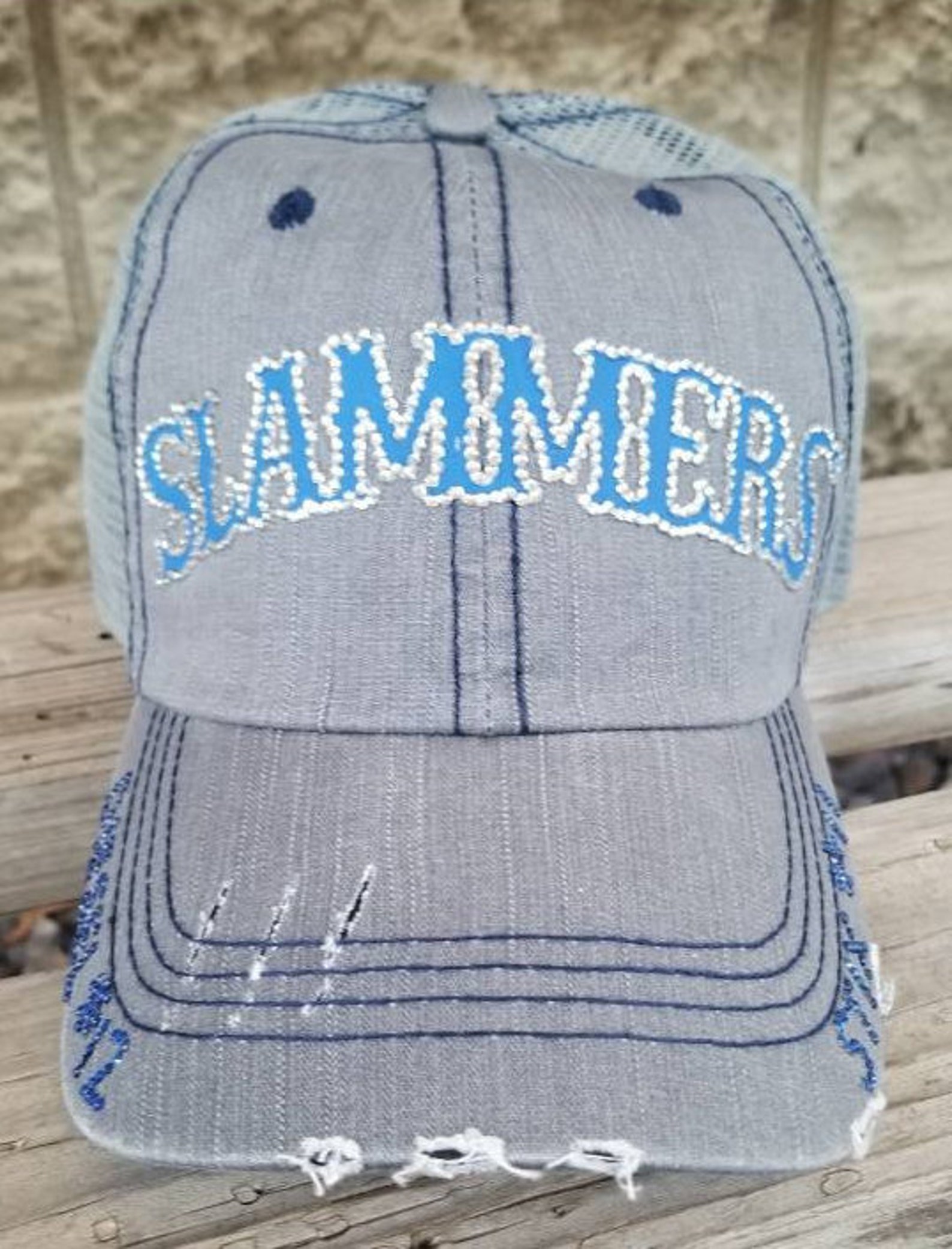 Baseball Mom Hat Slammers Baseball Team Hat Baseball caps or | Etsy
