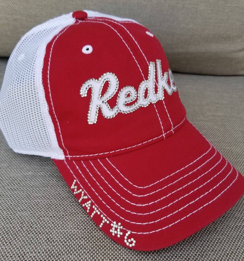 Custom Rhinestone Baseball Mom Hat Bling Team Baseball Hats - Etsy