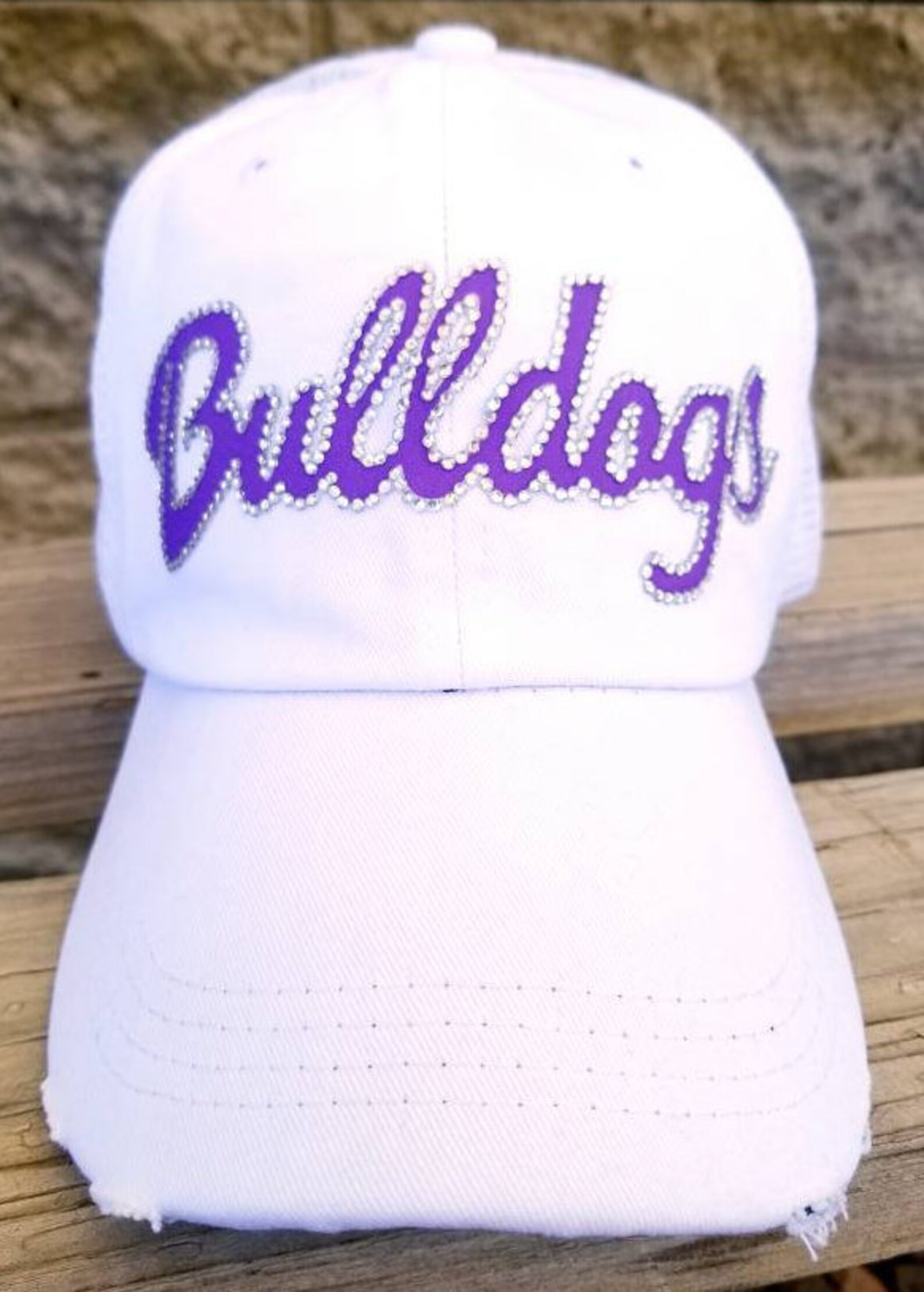 Bulldogs Bling Hats Custom Baseball and Football Hats Custom - Etsy