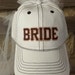 Bride Baseball Hat With Veil for Baseball Game Bachelorette Party ...