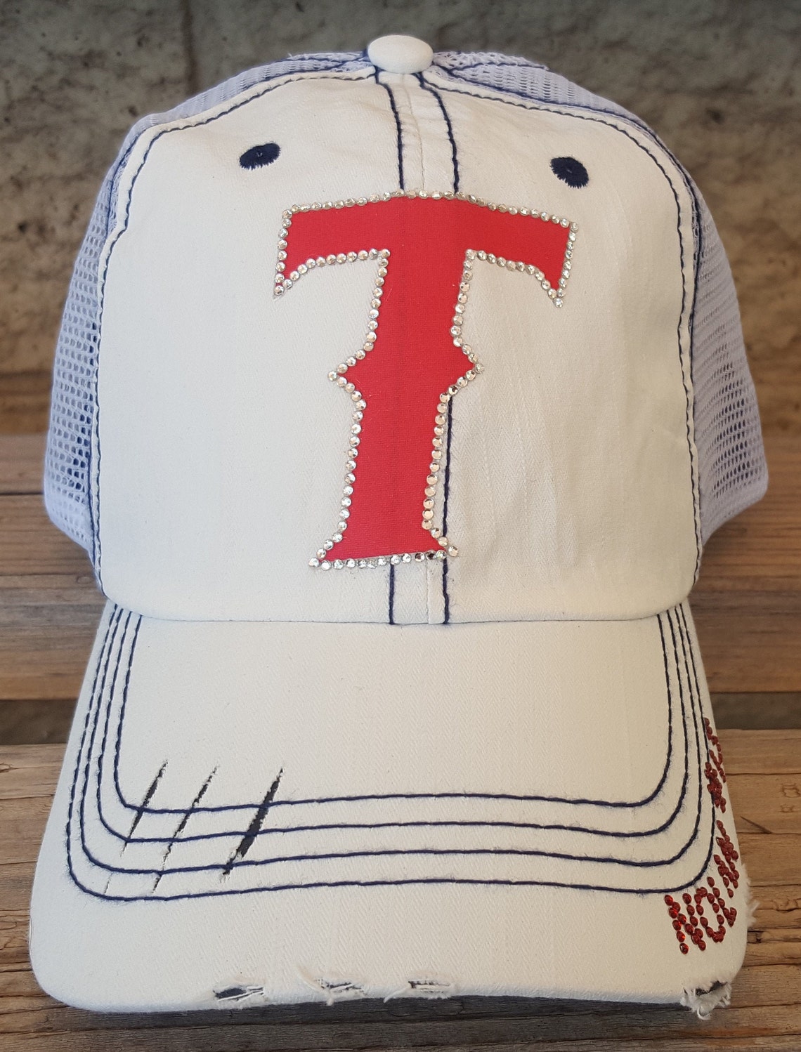 Team Logo Hats-your Child's Team Name/initial/logo - Etsy