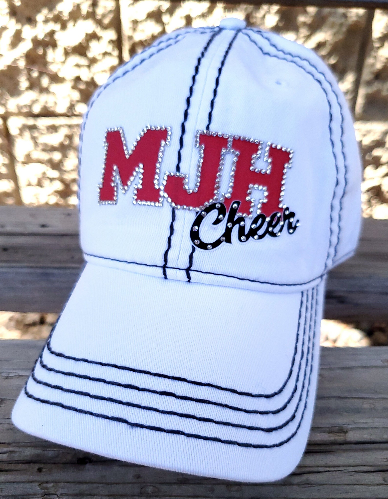 Cheer Mom Hat Custom Bling Cheer Hats Your Teams Name or Logo | Etsy