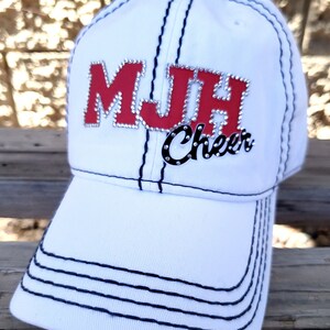 Cheer Mom Hat, Custom Bling Cheer Hats Your Teams Name or Logo - Etsy