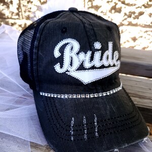 Baseball Bride Hat With Veil for Baseball Game Bachelorette Party ...