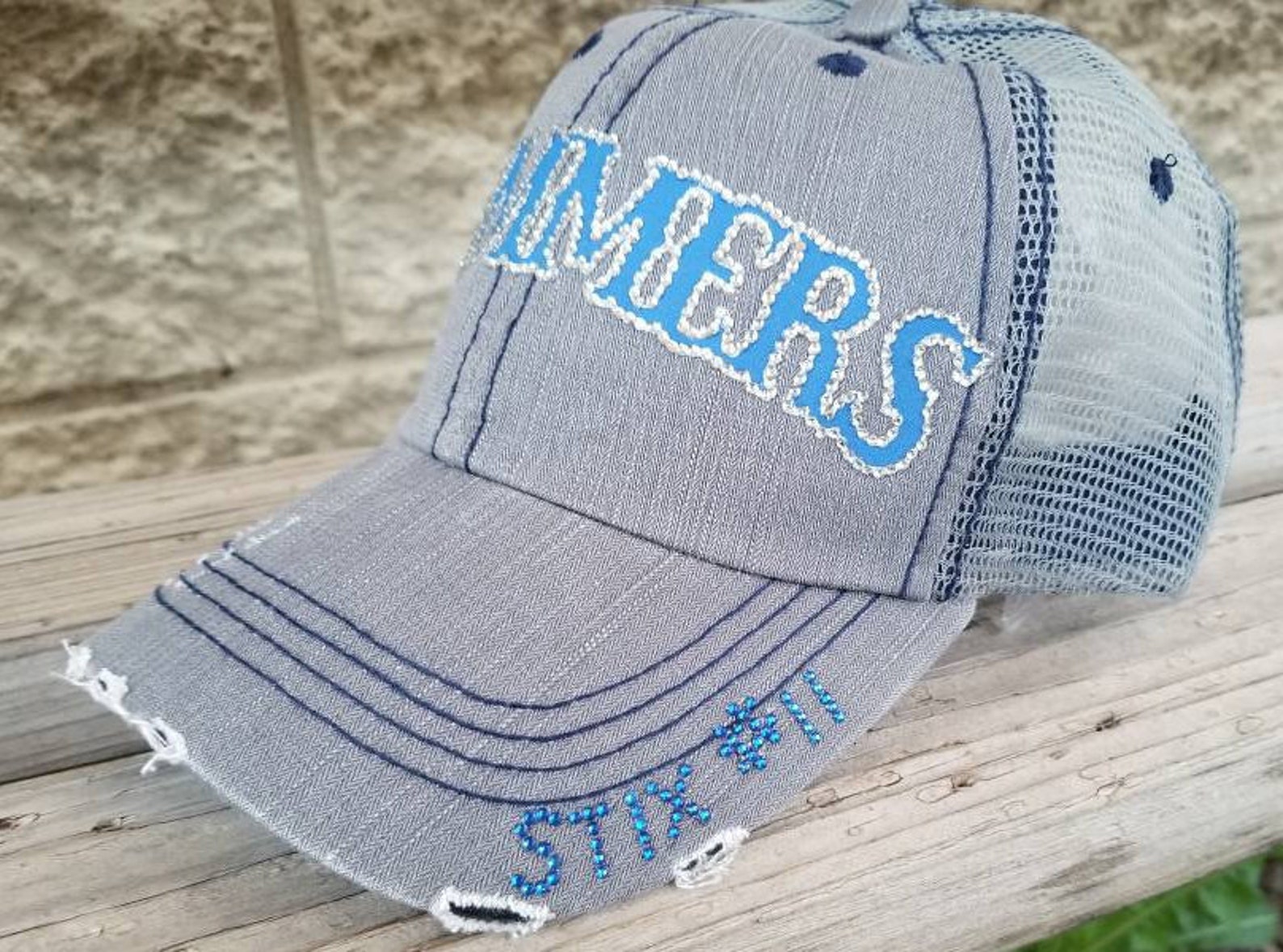 Baseball Mom Hat Slammers Baseball Team Hat Baseball caps or | Etsy