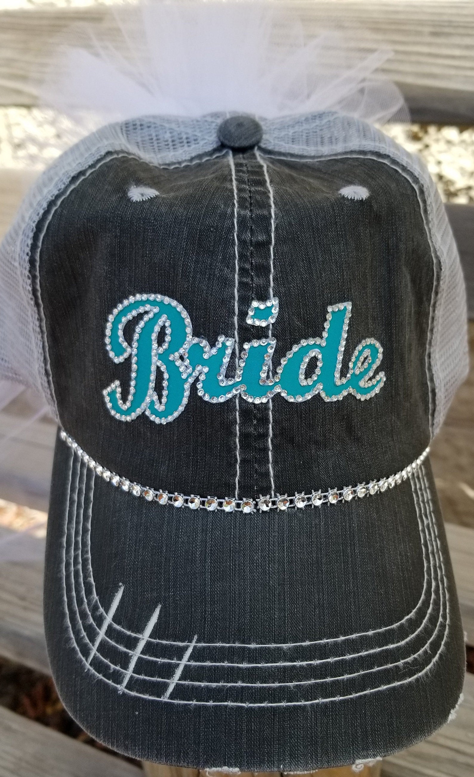 Baseball Bride Hat Bride Baseball Cap and Veil for Baseball - Etsy