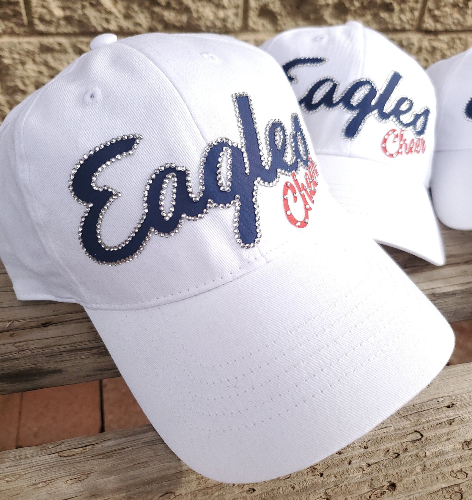 Cheer Mom Hat Custom Bling Cheer Hats Your Teams Name or Logo | Etsy