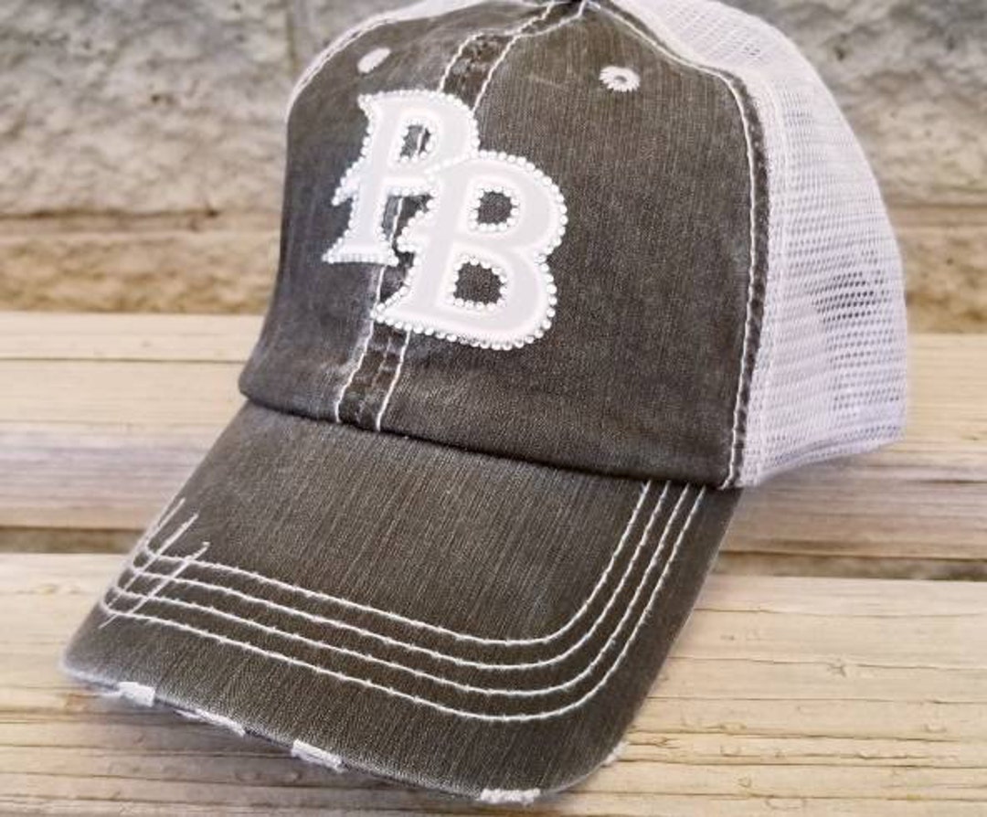 Custom A-Z Initial Letter Hats, Monogrammed Hat, Initial Hat ...