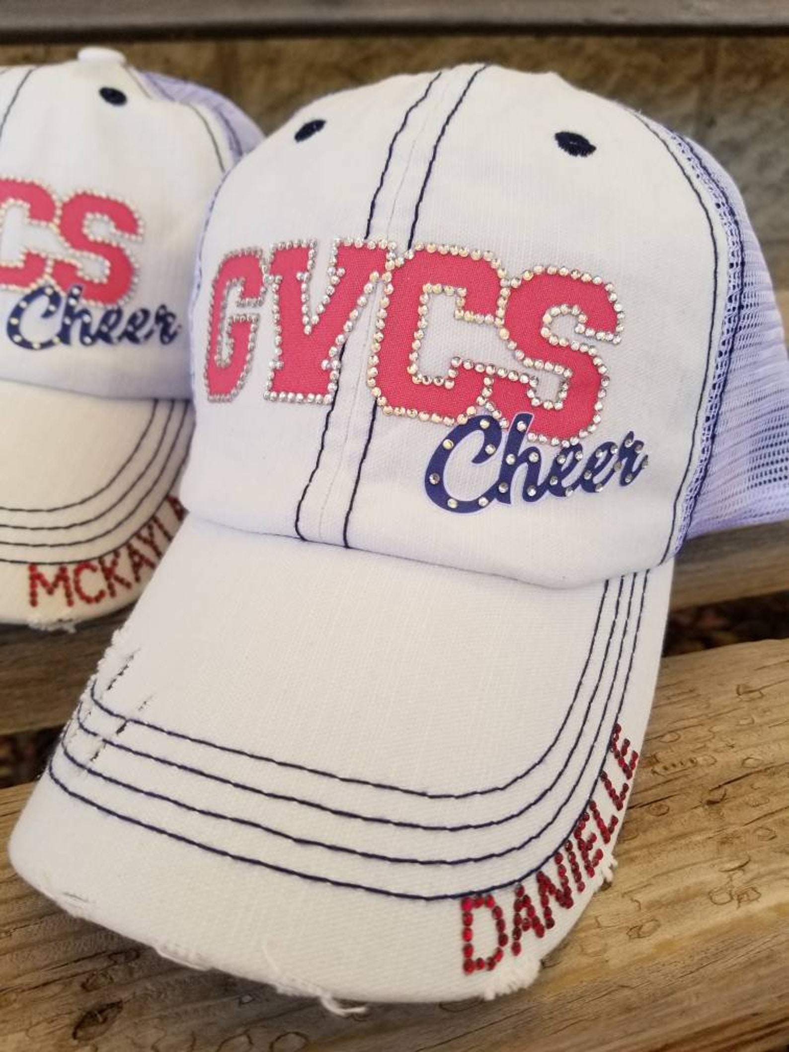 Cheer Mom Hat Custom Bling Cheer Hats Your Teams Name or Logo | Etsy