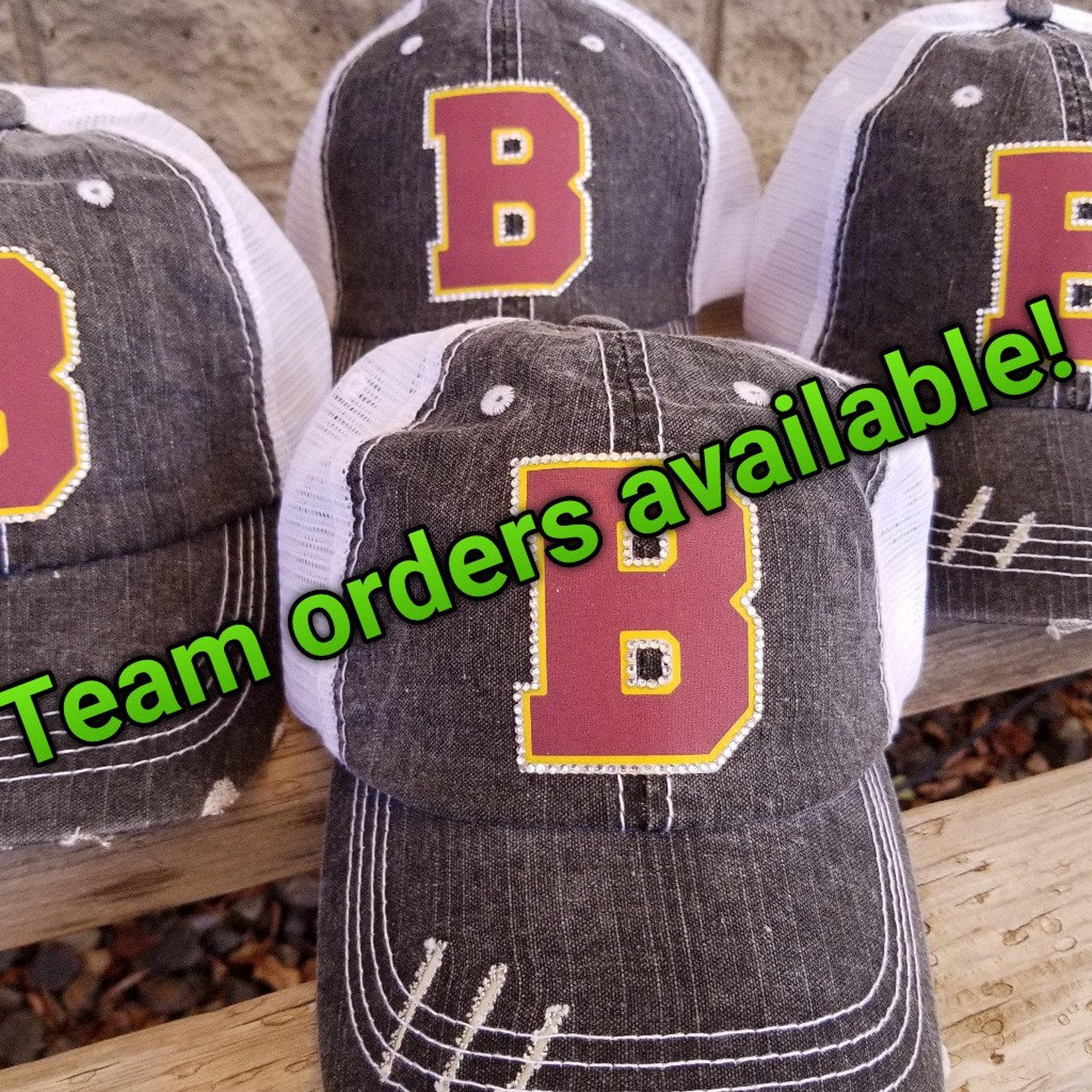Baseball MOM Hats, Bling Team Hats, Custom Team Name Hats, Custom Logo ...