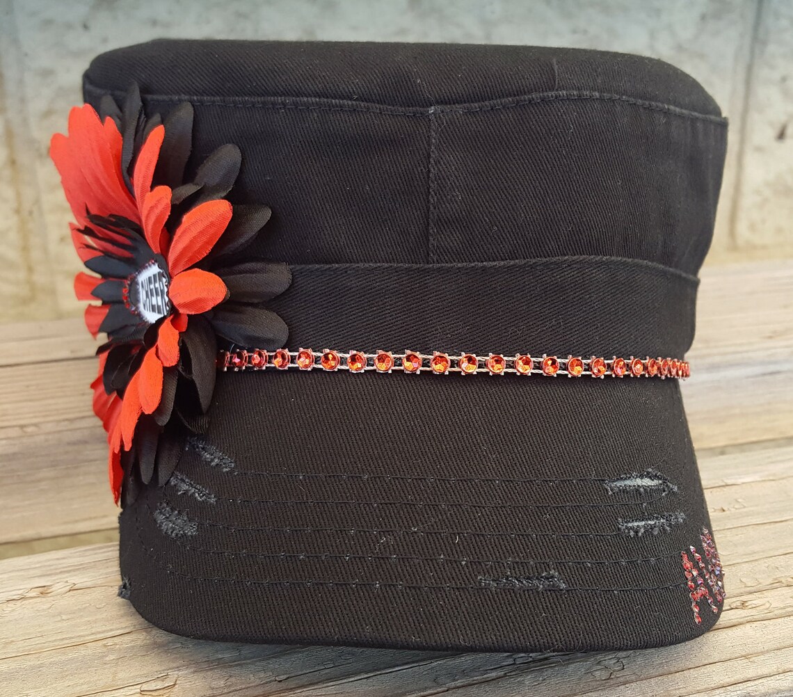 Cheer Mom Hat, Custom Cheer Mom Team Hat, Flower Cheer Hat With ...