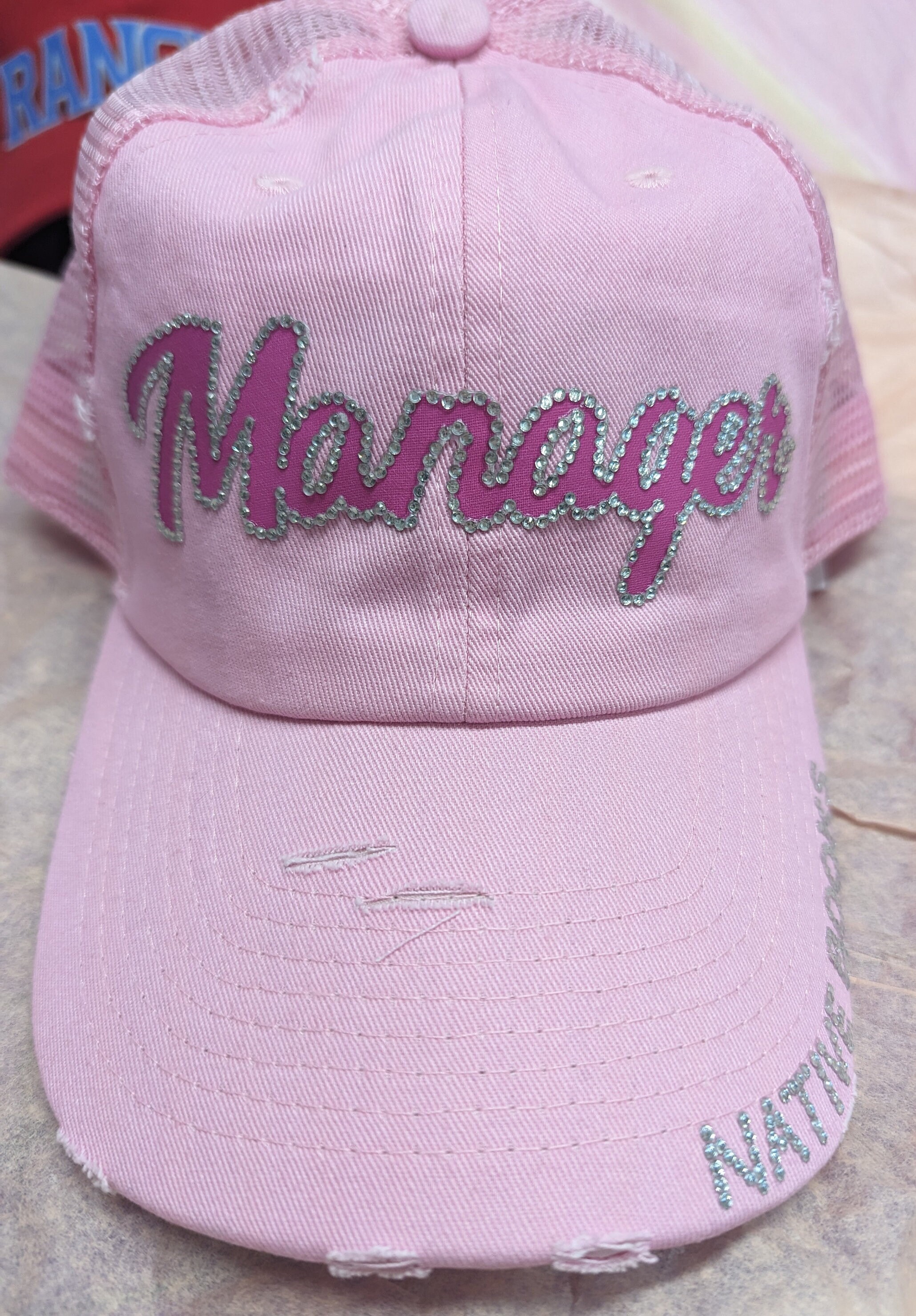 Company Hats With Your Business Logo or Name, Women Bling Business Logo ...