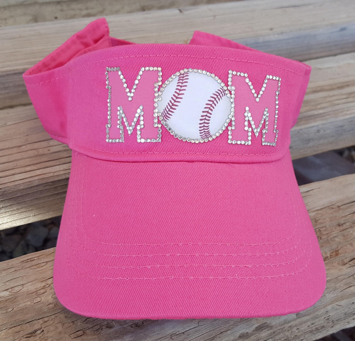 Rhinestone Baseball Mom Sun Visors, Baseball Mom Hats and Sun Visors ...