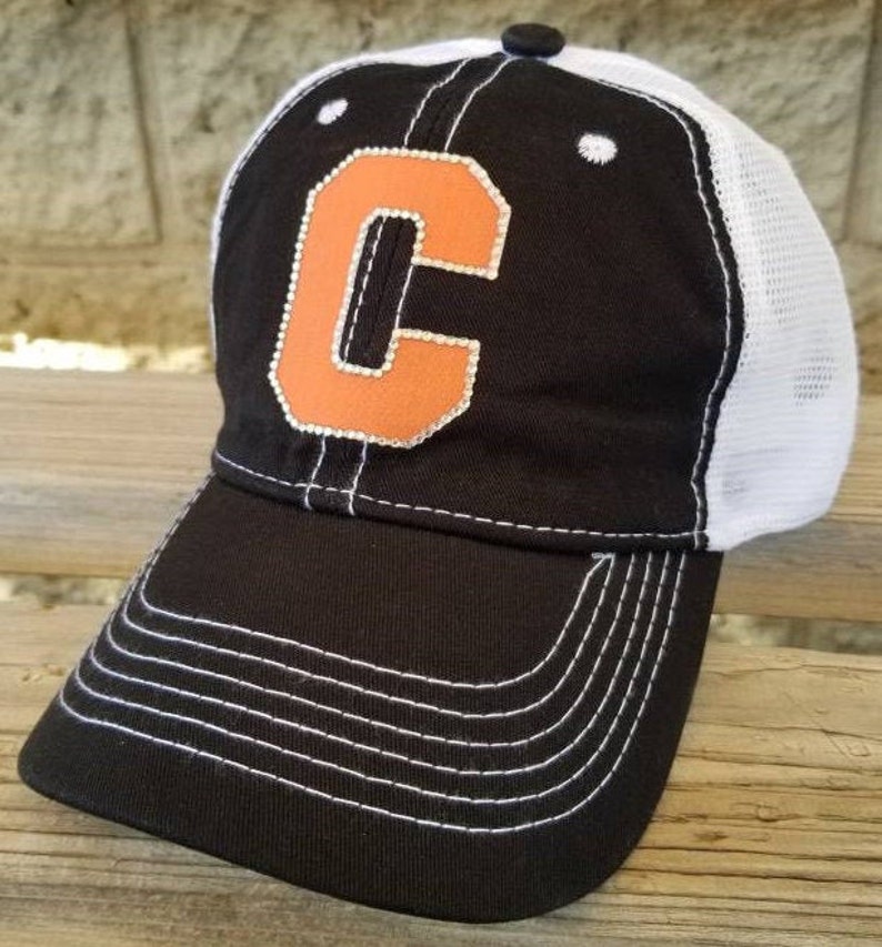 Custom Letter Hats Varsity Letter Hats Bling Letter Hats | Etsy