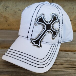 Bling Cross Hats Rhinestone Cross Trucker Caps Many Colors - Etsy