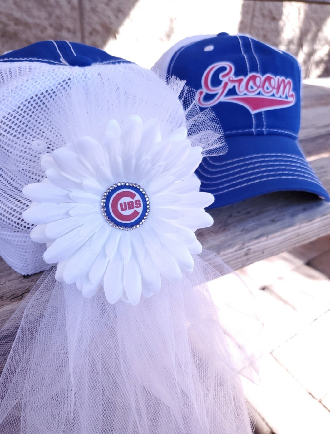 Baseball Bride Hat with veil for Baseball game Bachelorette | Etsy