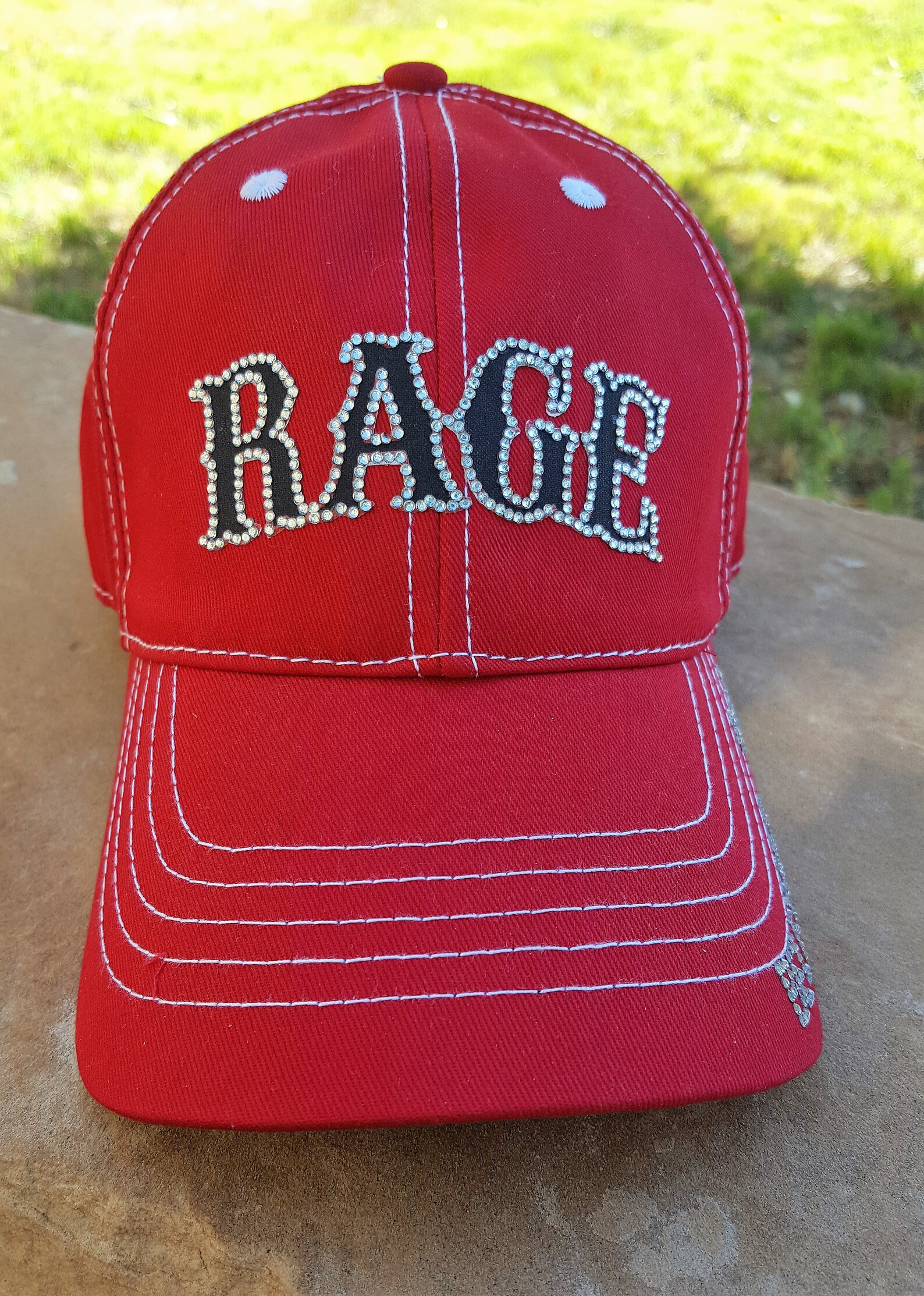 Baseball Mom Hats Custom Baseball Team Bling Hats Red | Etsy