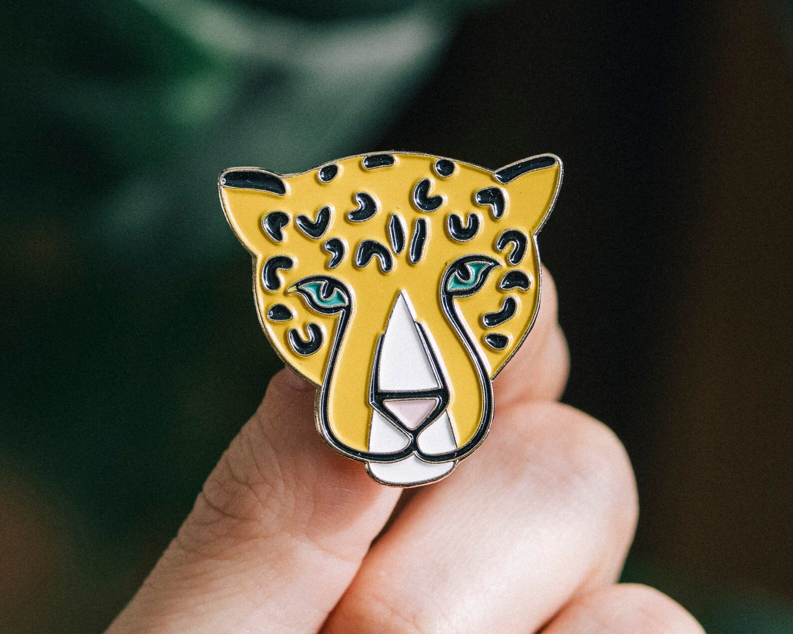 Leopard Soft Enamel Pin Leopard Pin Cheetah Pin Cheetah | Etsy