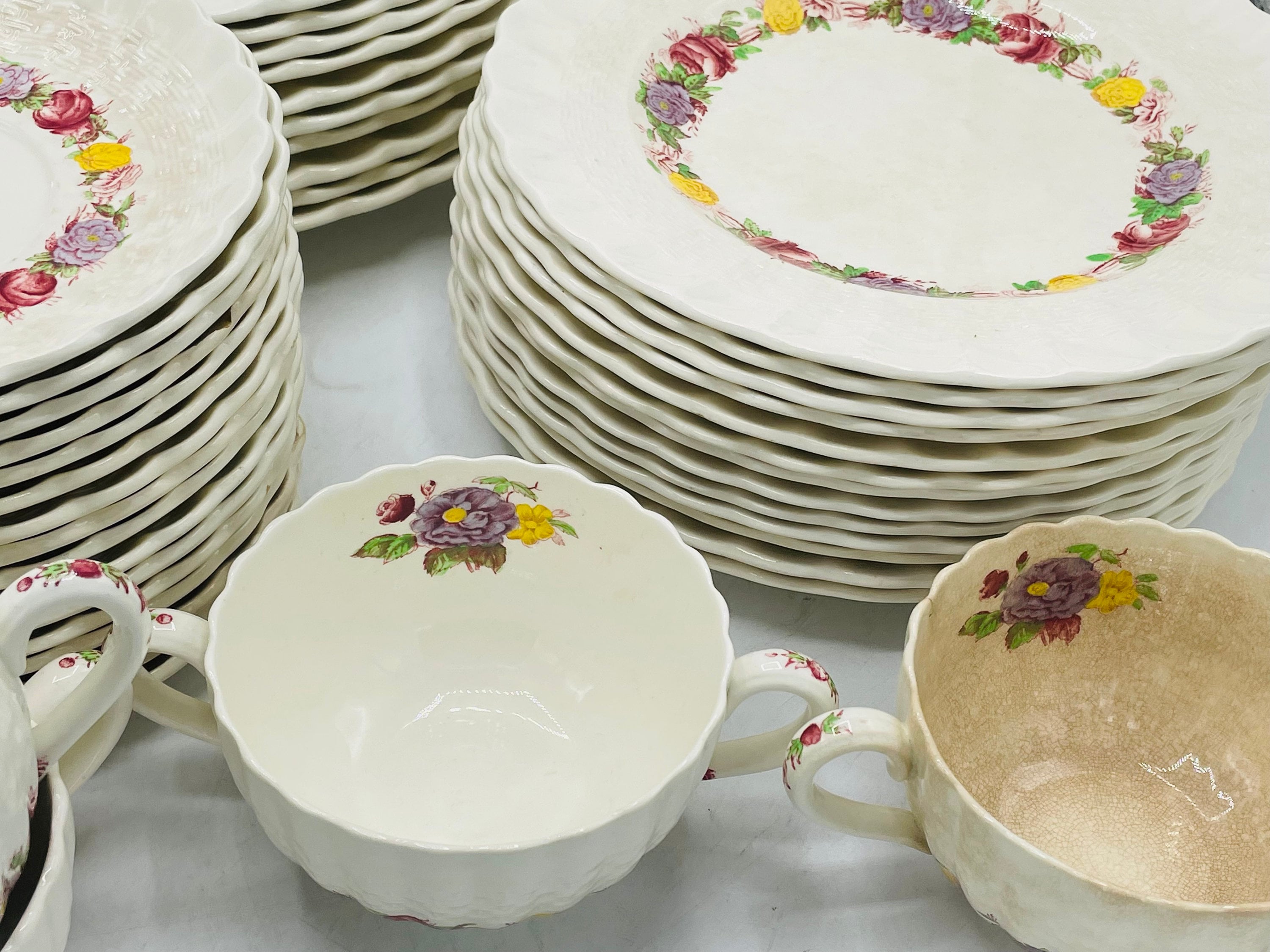 76 Piece Copeland Spode England Dinnerware Set Briar Rose | Etsy