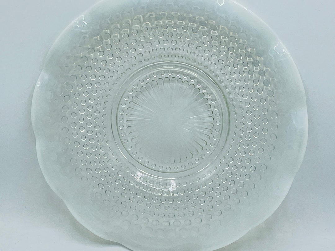 Vintage 11 Anchor Hocking Opalescent Moonstone Art Glass Hobnail ...
