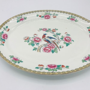 Antique F Winkle & Co Whieldon Ware Smooth pheasant 14.5 Platter ...