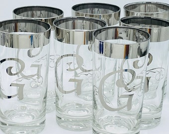 Monogrammed Highball Glasses - Etsy