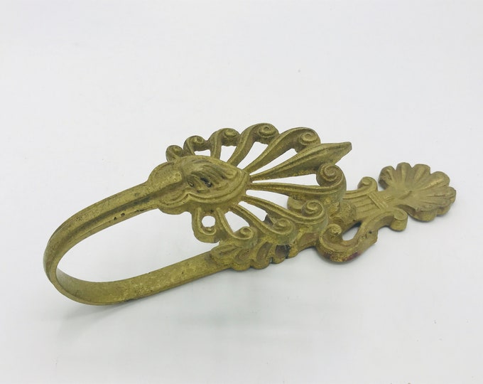 Antique Gilt Bronze / Brass Gold French Curtain Stays Hold Tie Back ...