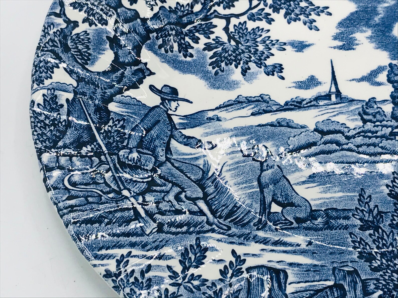 Vintage Myott Staffordshire the Hunter 7 Bread/dessert Plates - Etsy