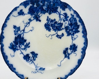 Antique John Maddock Sons Flow Blue virginia | Etsy