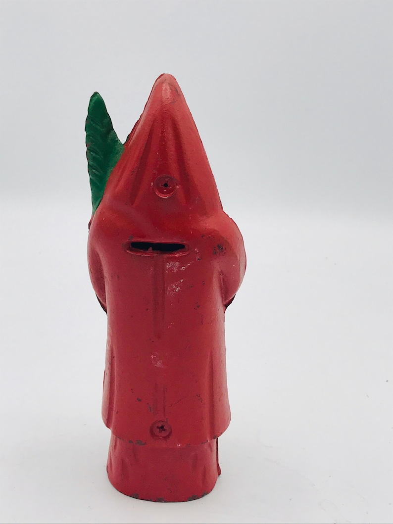 Vintage Cast Iron Santa Claus Bank John Wright Santa With Tree Cast ...