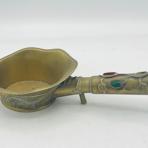 Rare Antique (1) Chinese Brass Dragon Pot for Ironing Silks Ornate ...