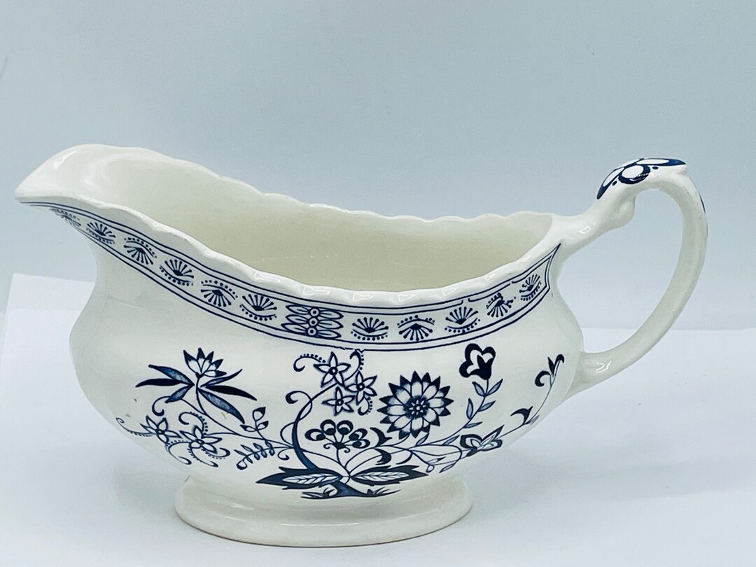 Vintage Lovely Blue Danube Onion Pattern Gravy Boat Sauce Bowl ...