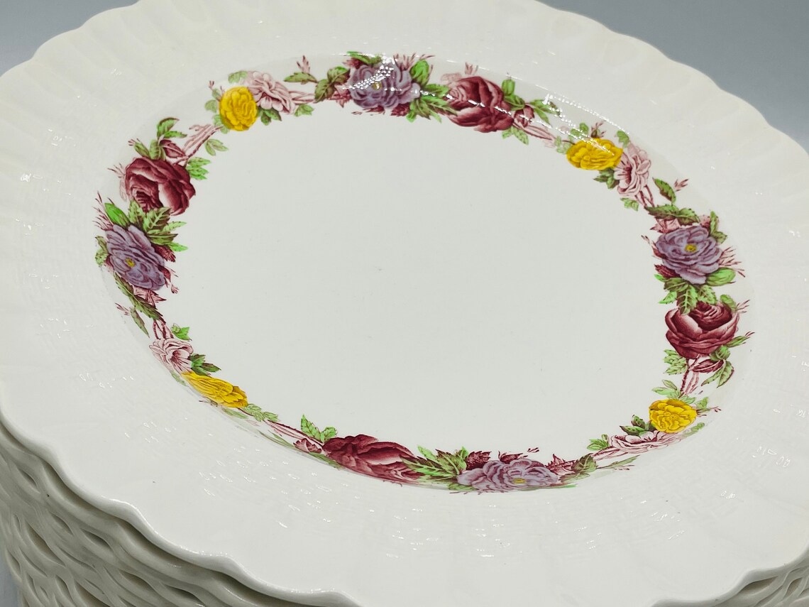 76 Piece Copeland Spode England Dinnerware Set Briar Rose | Etsy