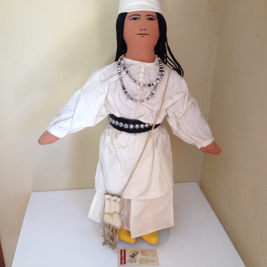Vintage Rare Signed Apache Native American Cloth Handmade Doll E-shke ...