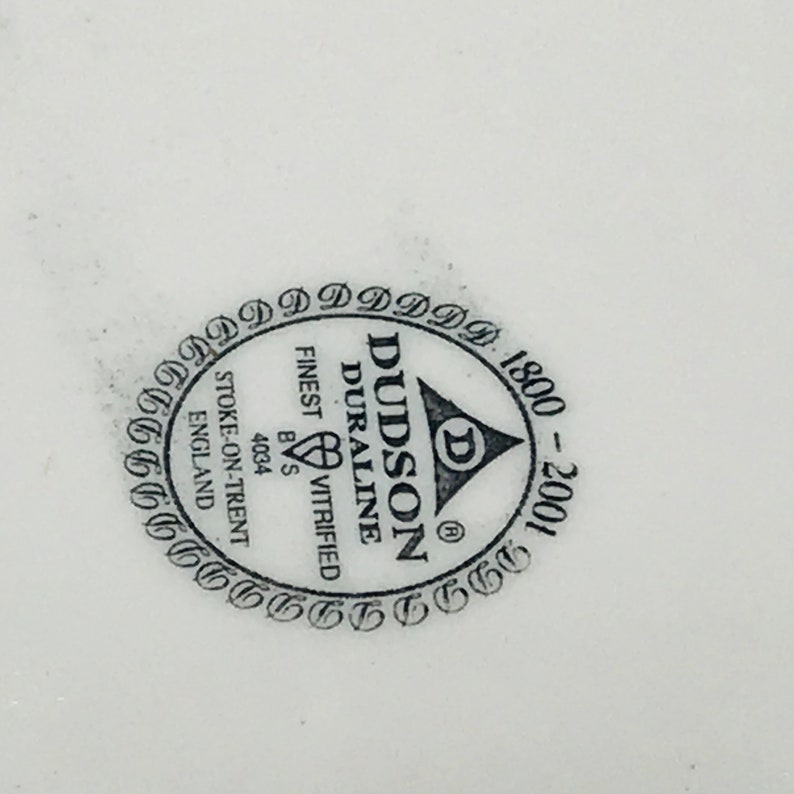 Vintage Dudson Duraline Hacienda Pattern Stoke-on-trent Chop - Etsy