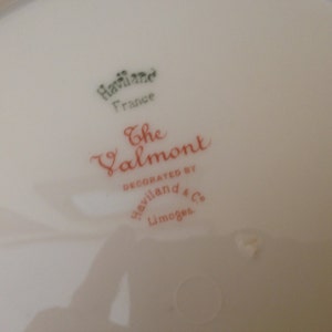 Vintage "valmont" Haviland Limoges (4) - Luncheon Plates Gold Trim With ...