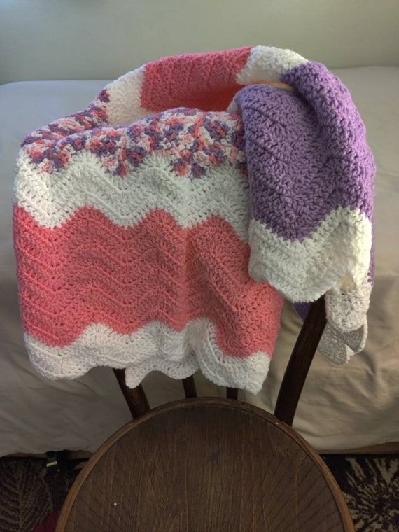 Baby Girl Color Pop Afghan - Etsy