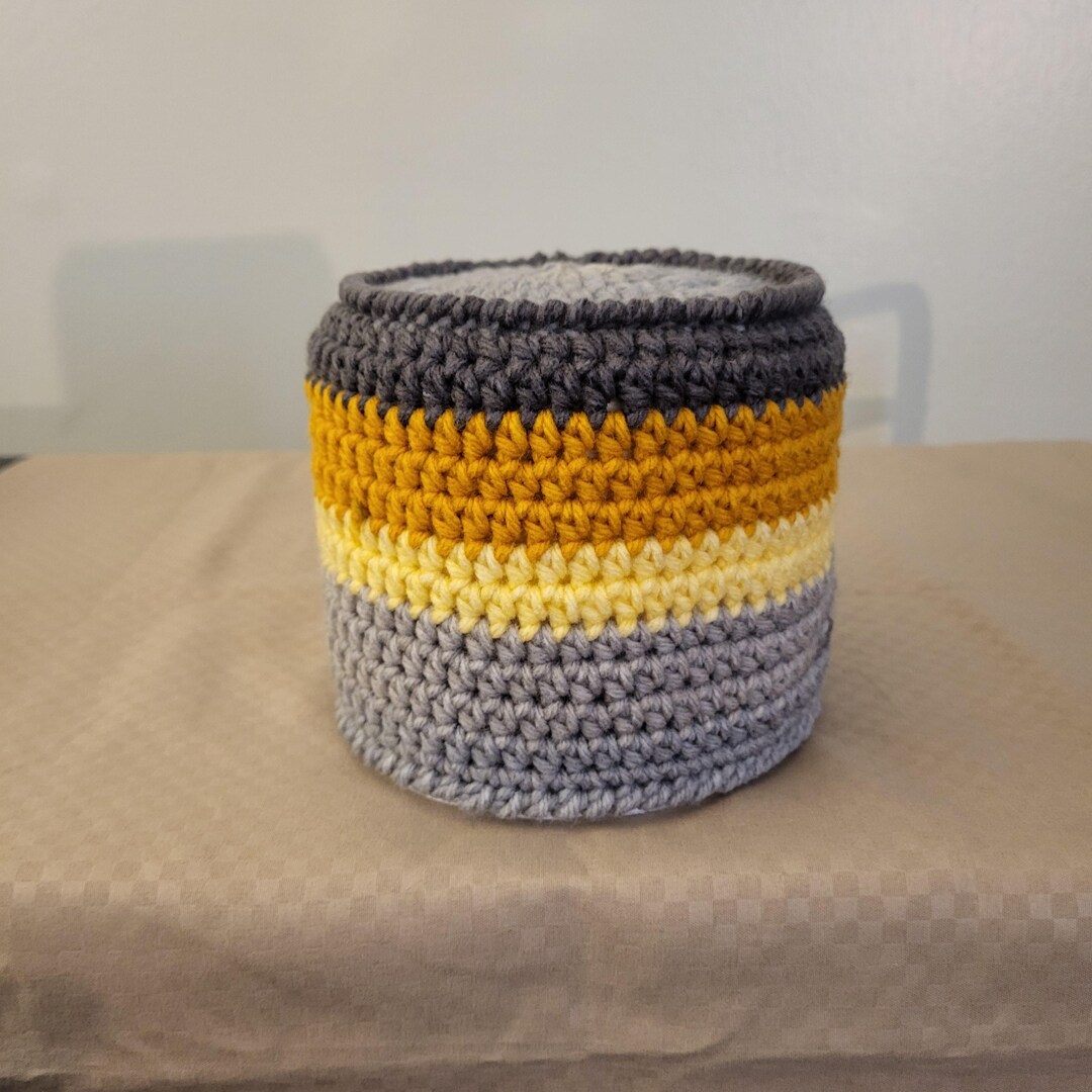 Gray Ridged Toilet Paper Cover - Etsy