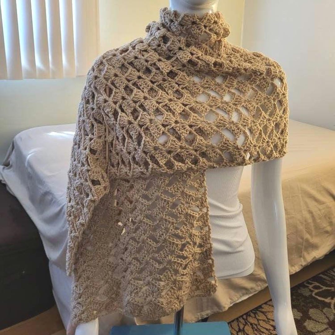 Sandstone Lacy Shawl - Etsy