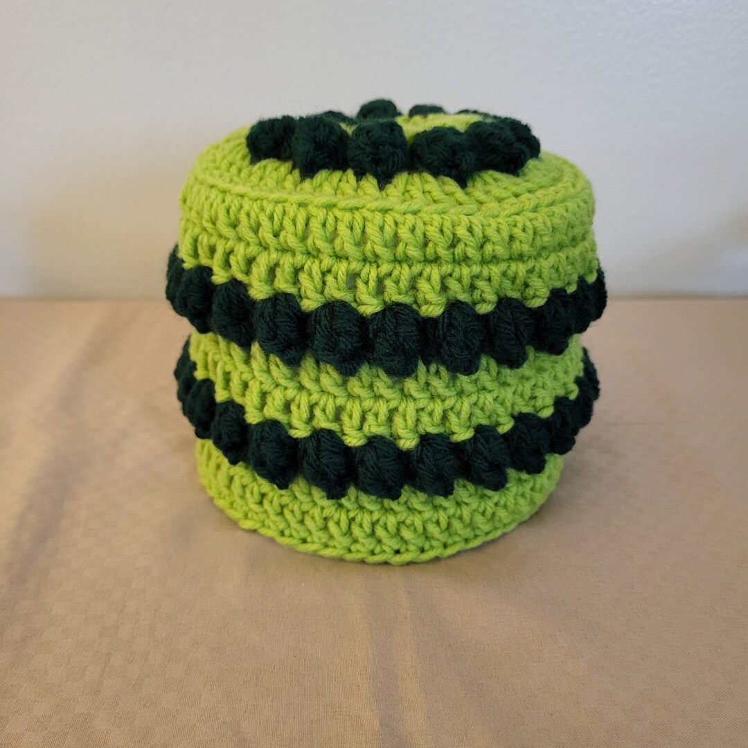 Light and Dark Green Popcorn Toilet Paper Cover - Etsy