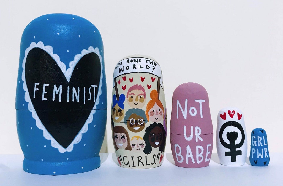 Feminist Nesting Dolls, Feminisms Decor, Matryoshka Dolls - Etsy